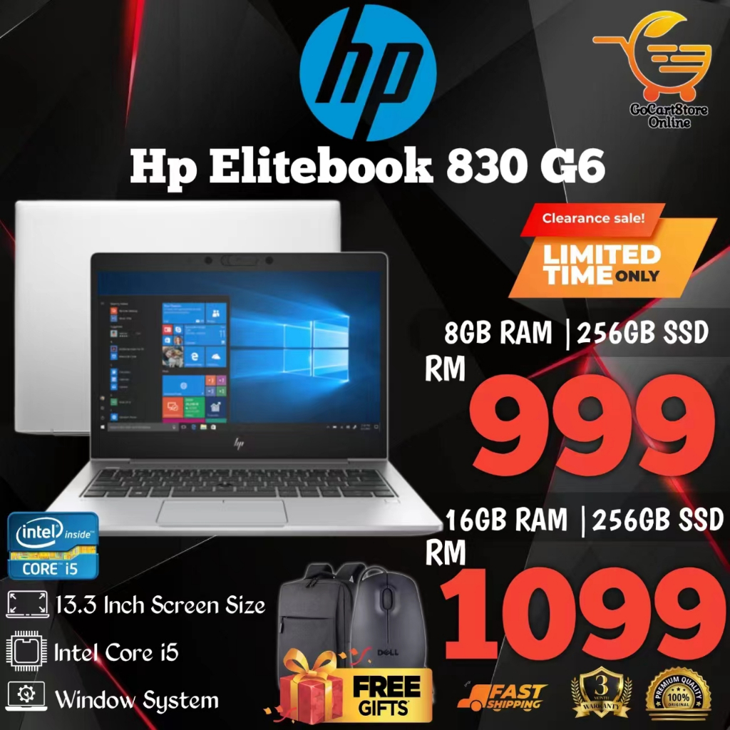 Hp Elitebook 830 G6 Intel Core i5 (8th Gen) / 8GB RAM / 256GB SSD | Shopee Malaysia