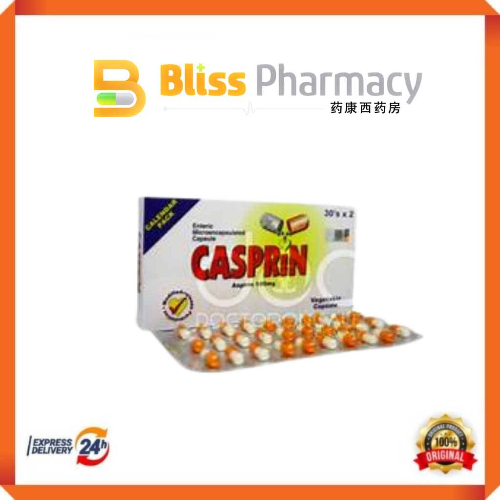 Casprin capsules 100mg (30's)(1 papan) | Shopee Malaysia