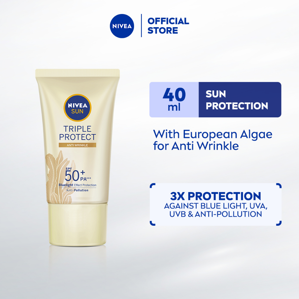 NIVEA Sun Triple Protect Anti Wrinkle SPF50 PA+++ 40 ml / Sun Care ...