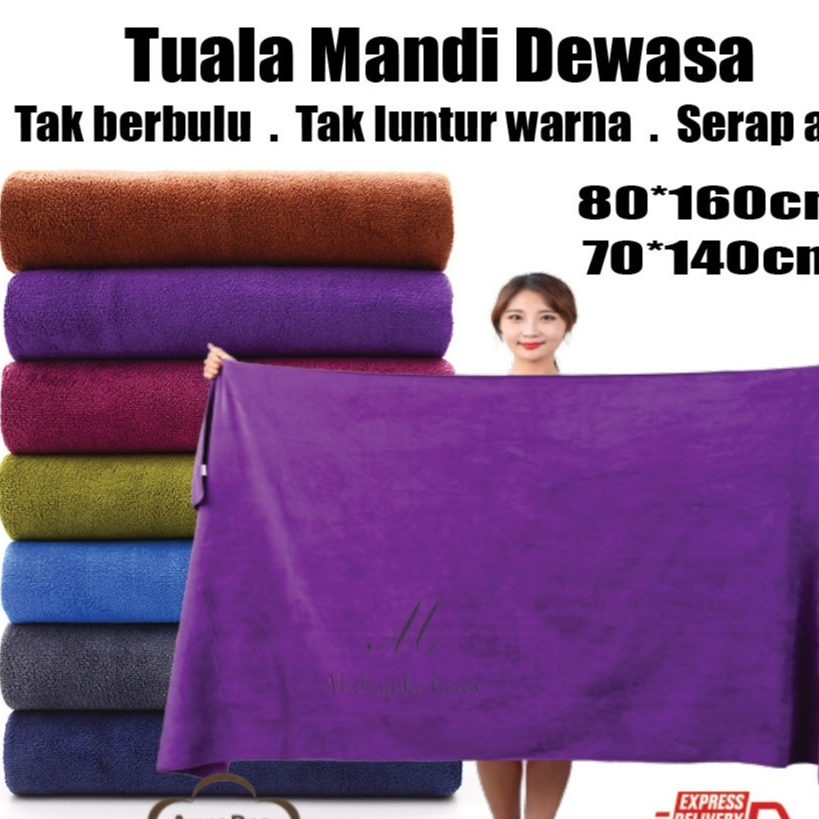 [READY STOCK ]Tuala Mandi besar dewasa janji 100% Serap Air tuala plus ...