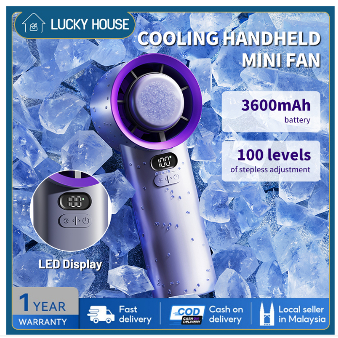 【NEW】Portable Mini Fan Cooling Handheld Fan 100 Level Speed Adjustable ...