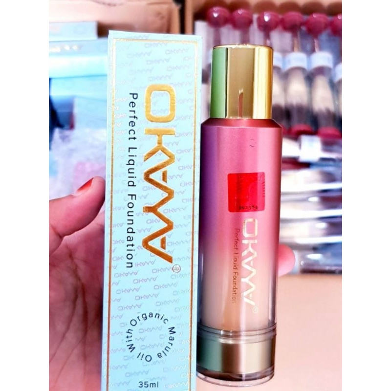 💯ORIGINAL [OKAYA] Liquid Foundation 35ml | Shopee Malaysia