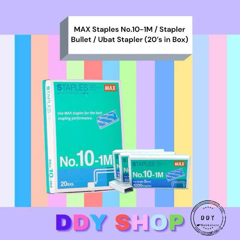 Original MAX Staples No.10-1M / Stapler Bullet / Ubat Stapler (20’s in ...