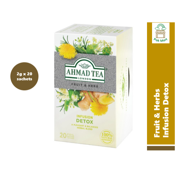 (Halal) Ahmad Tea Fruit & Herbs Infusion Detox (2g x 20sachets ...