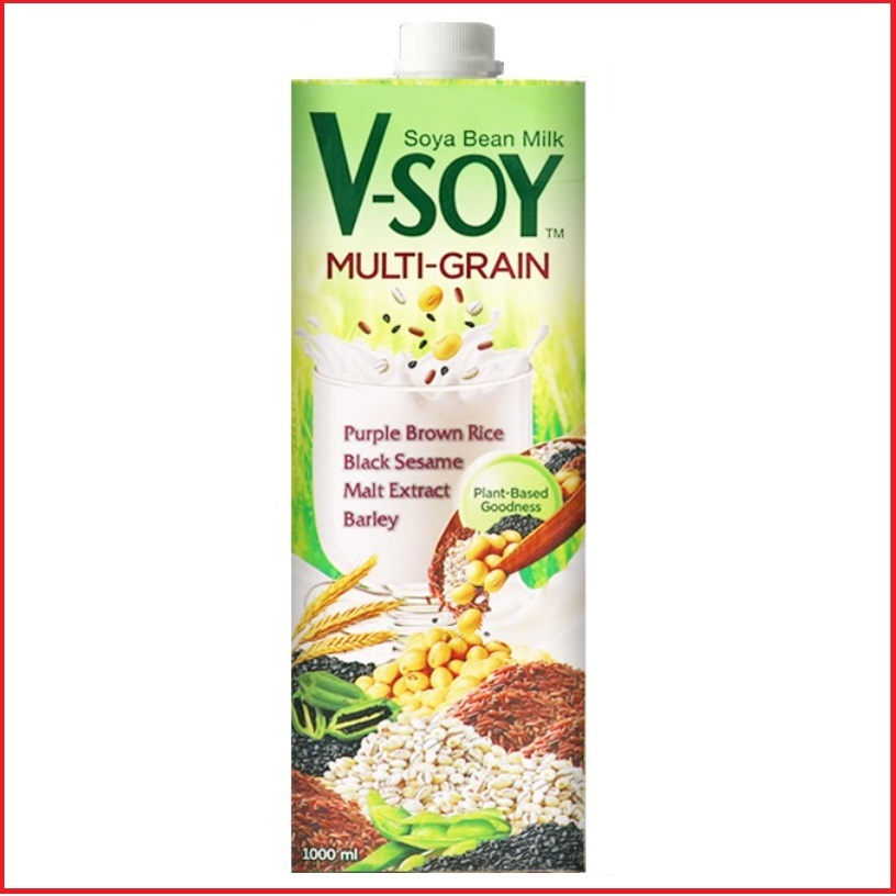 V-SOY Multi Grain Soy Bean Milk 1L - Lowest Price | Shopee Malaysia
