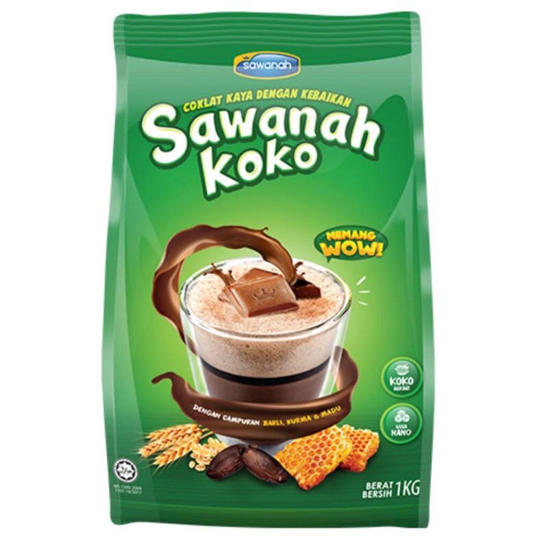 Sawanah Koko Minuman Berkhasiat (Koko, Barli, Kurma, Madu, Gula Nano ...