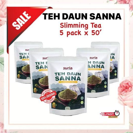 Teh Daun Senna Suria 5 Pack x 50 Uncang Original HQ | Shopee Malaysia