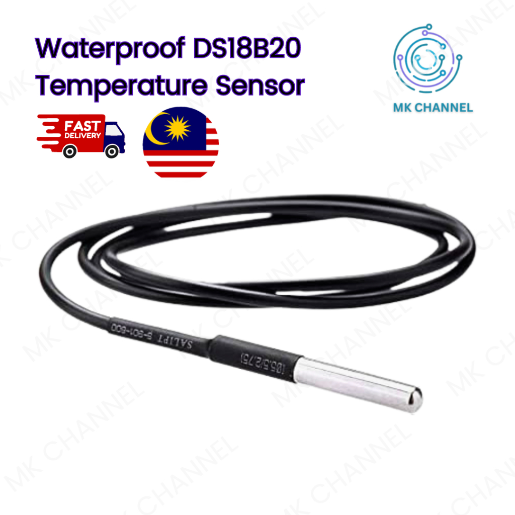 Waterproof Ds18b20 Digital Temperature Sensor For Arduino Shopee Malaysia 