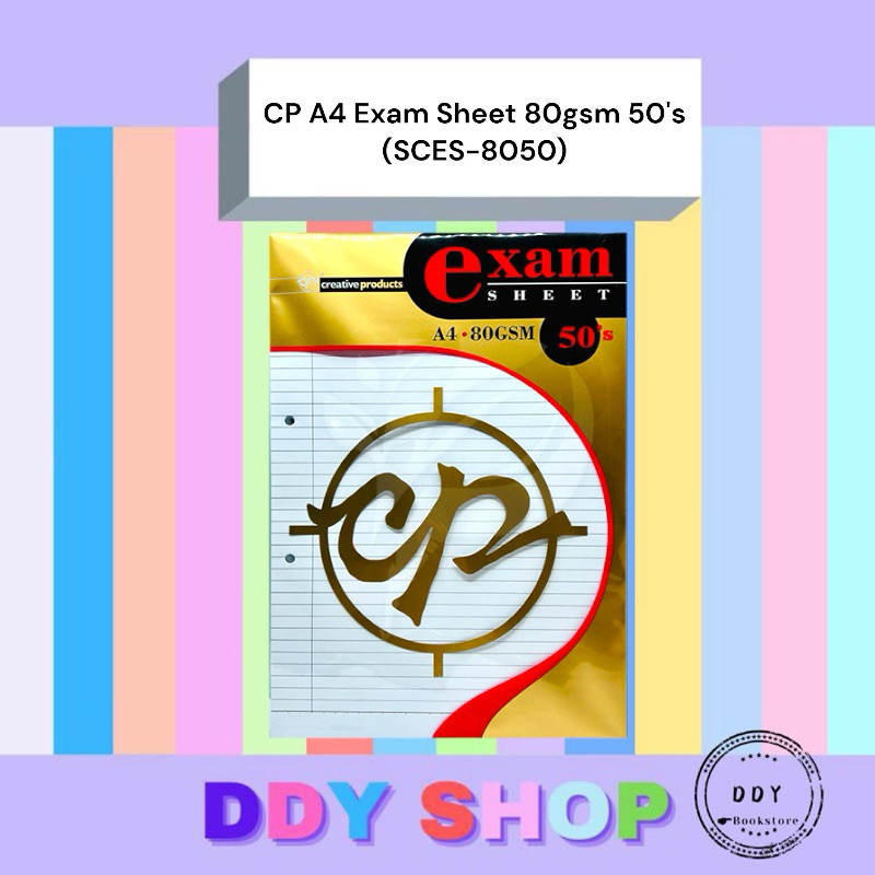 CP A4 Exam Sheet Paper Sheets 80gsm 50's (SCES-8050) | Shopee Malaysia