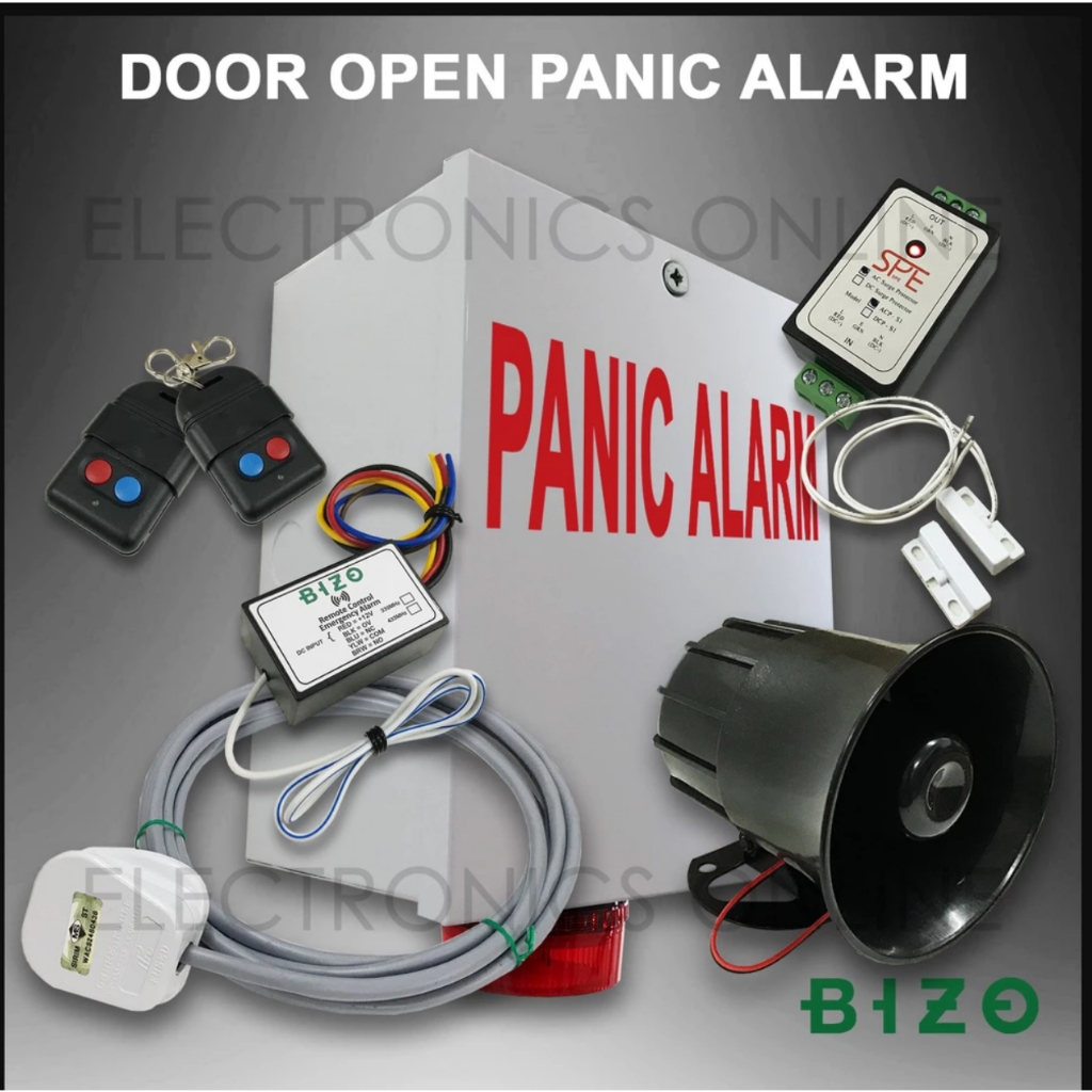 Panic Alarm Activate using PIR/Door sensor or remote control deactivate ...