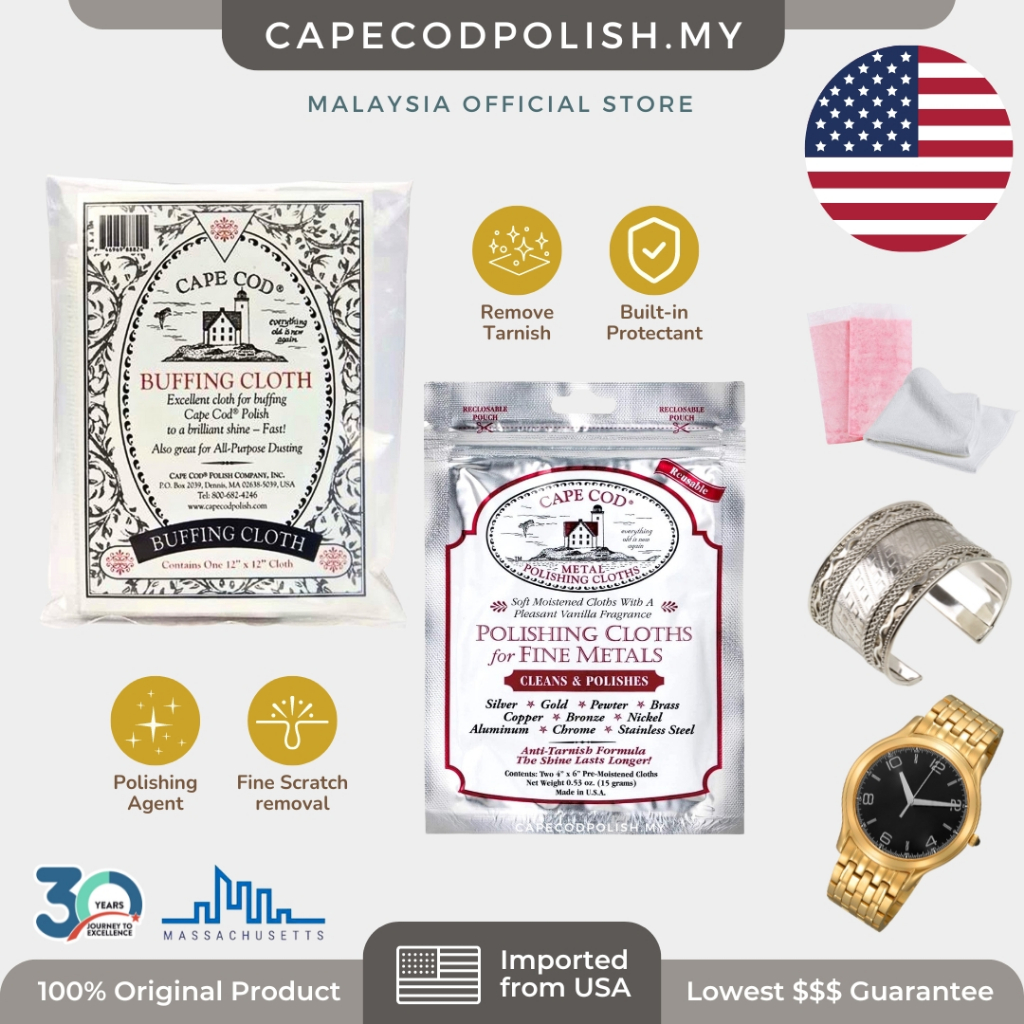 🇺🇸 Cape Cod Polish USA - Metal Polishing Cloth + Buff Combo | Watches ...