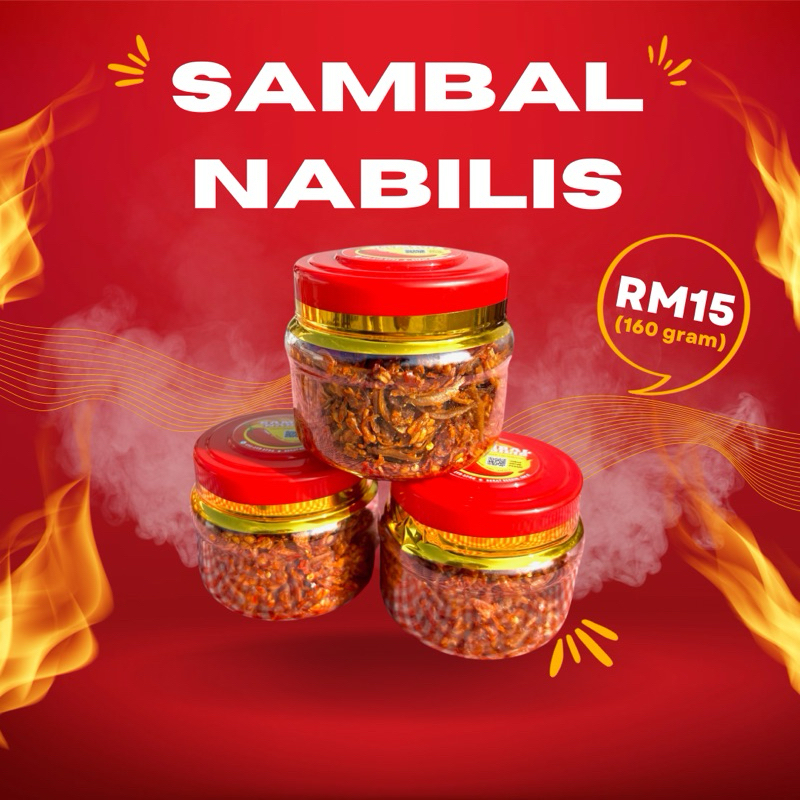 SAMBAL NABILIS Tempe Ikan Bilis Goreng Garing & Pedas (50g/160g) | Shopee Malaysia