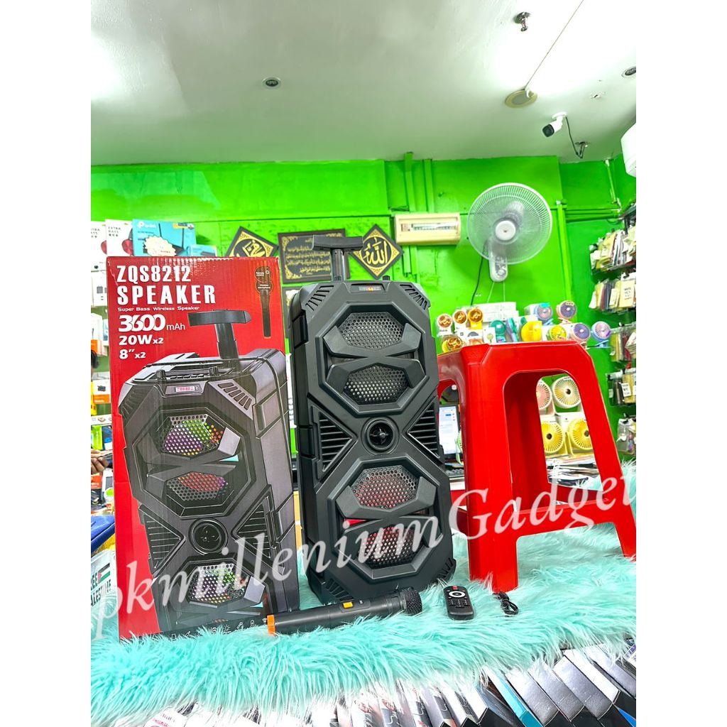 100% ORIGINAL,ZQS8212 PORTABLE BLUETOOTH WIRELESS 20W SPEAKER WITH MIC | Shopee Malaysia