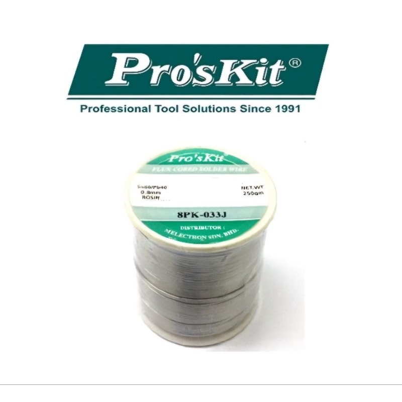 Pro'sKit 8PK-033J 0.8mm Flux Cored Lead Sn60/Pb40 Solder Wire (250g) | Shopee Malaysia