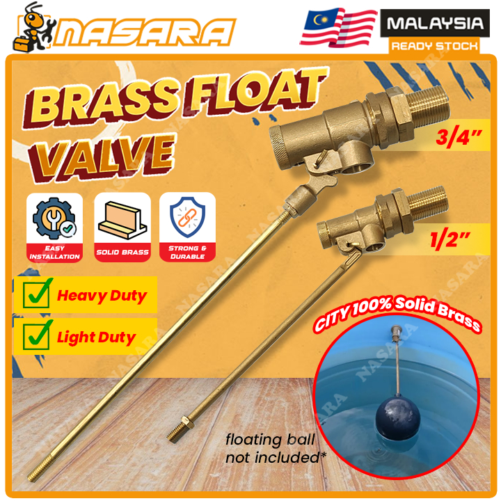 City Brass Float Valve MOH Water Tank Light / Heavy Duty 3/4 Inch 1/2 ...