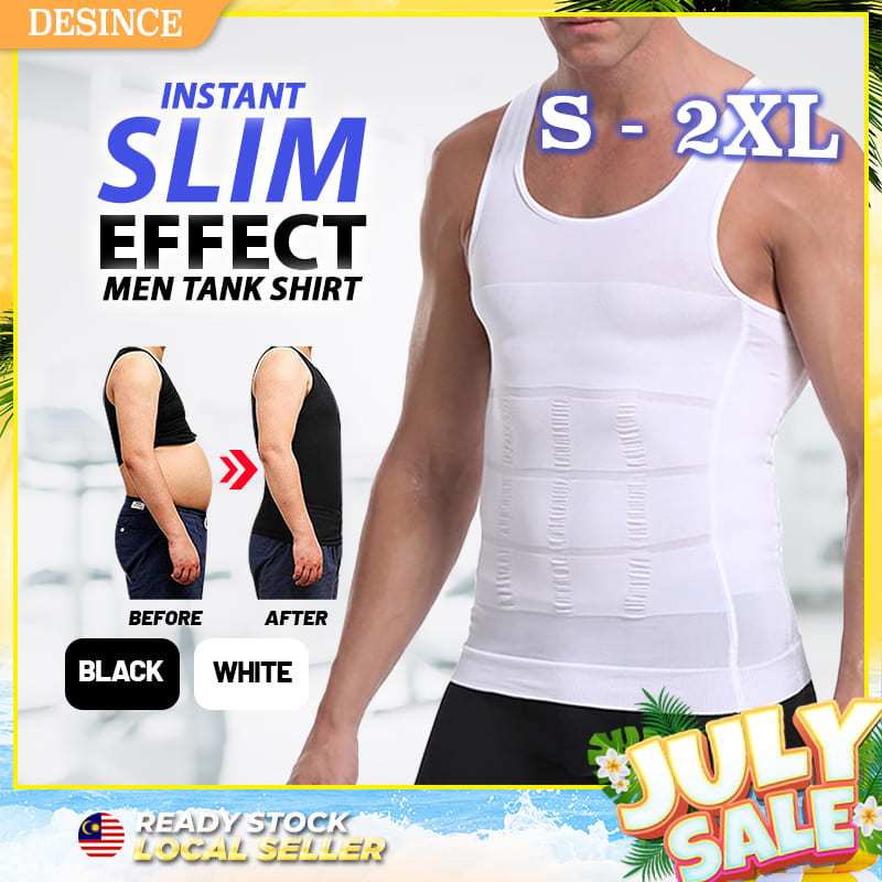 🇲🇾 DESINCE Men Slimming Singlet Man Singlet Body Shaper Slim Shapewear ...