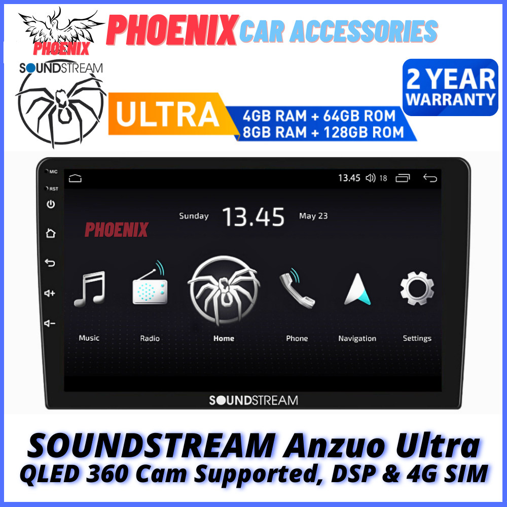 4+64GB / 8+128GB 360° CAMERA SUPPORT ★ SOUNDSTREAM ★ ANZUO ULTRA 360 ...