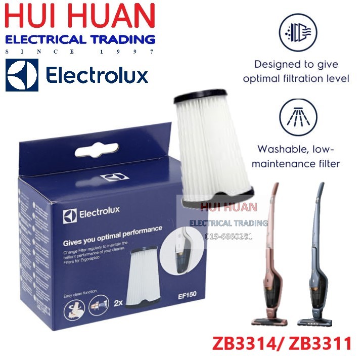 Electrolux EF150 Handheld Vacuum Filter set for ZB3311 / ZB3314 ...