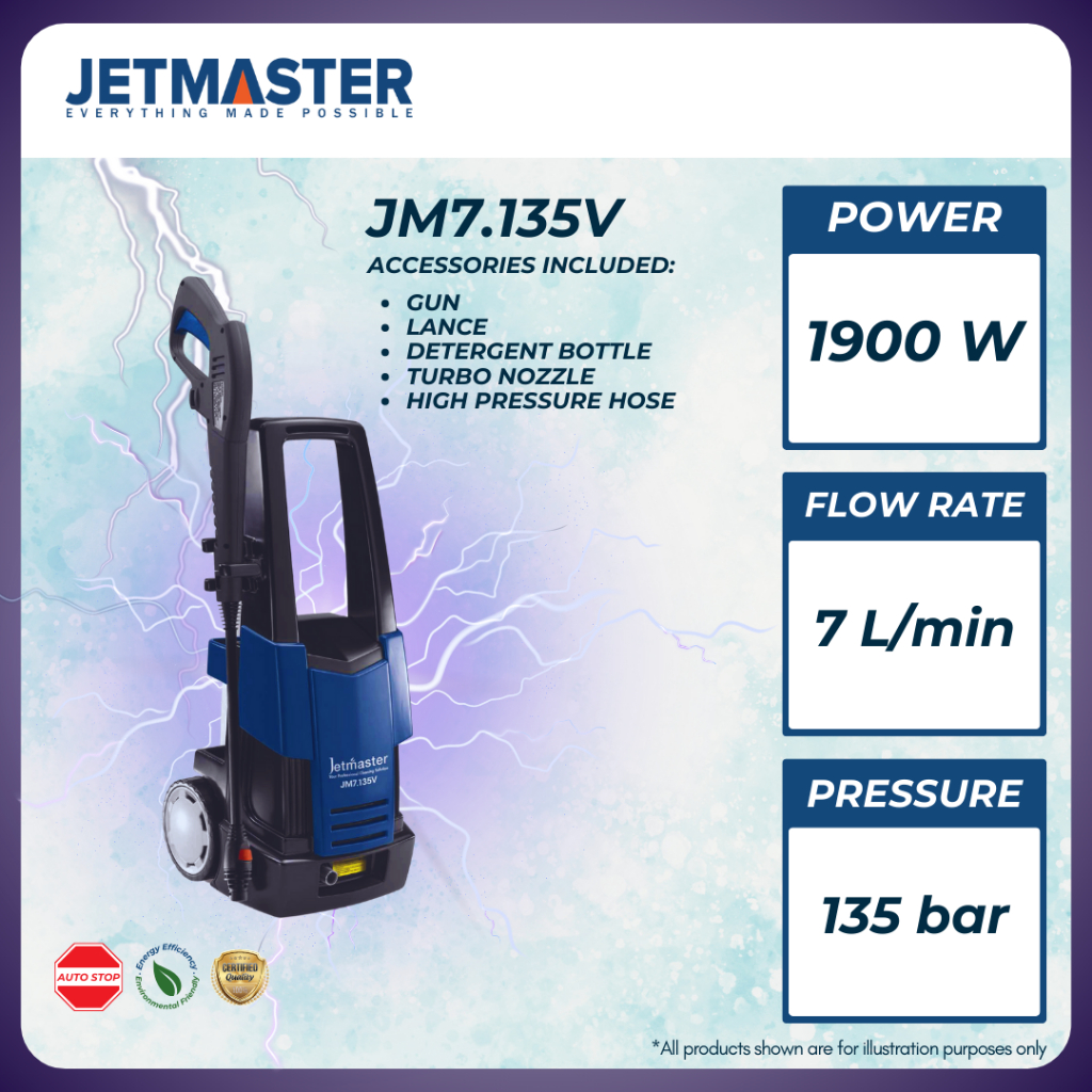 Jetmaster JM7.135V High Pressure Cleaner Water Jet Sprayer | Shopee ...