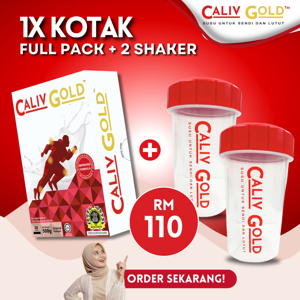CALIV GOLD HQ Susu Untuk Tulang, Sendi & Lutut, Bantu Saraf & Gout ...