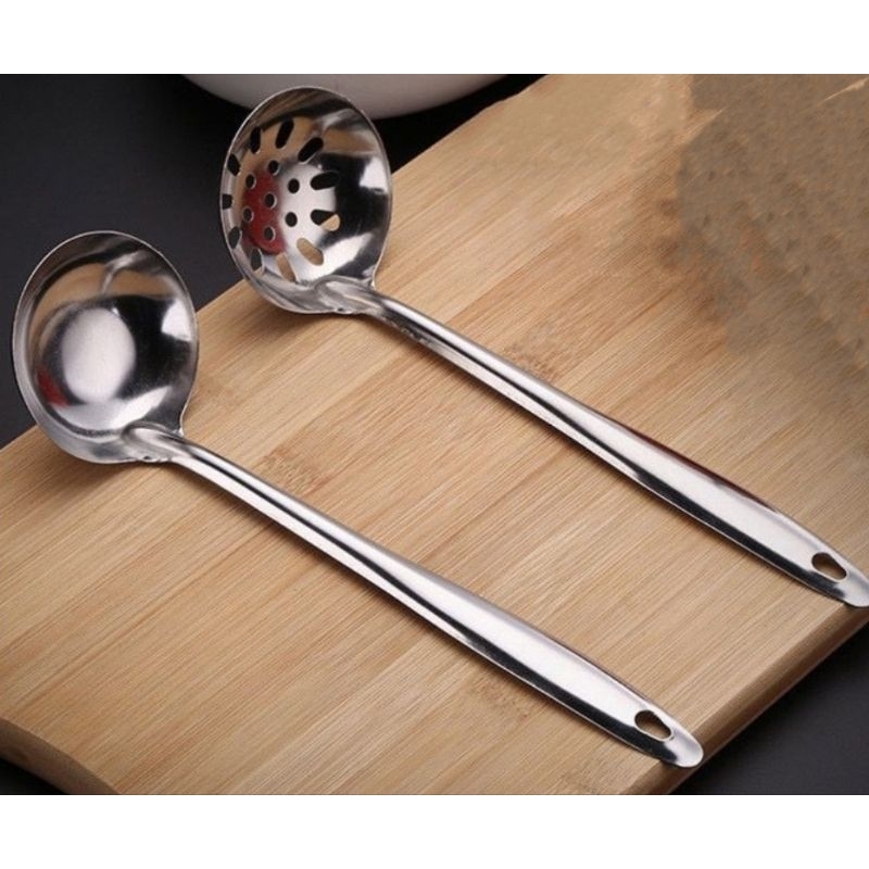 Extra Thick Stainless Steel Soup Ladle Steamboat Kitchen Hot Pot Ladle ...