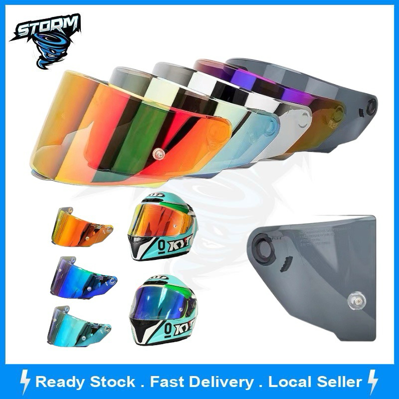 KYT TT COURSE VISOR / KYT FULLFACE HELMET VISOR TT-COURSE SMOKE VISOR ...