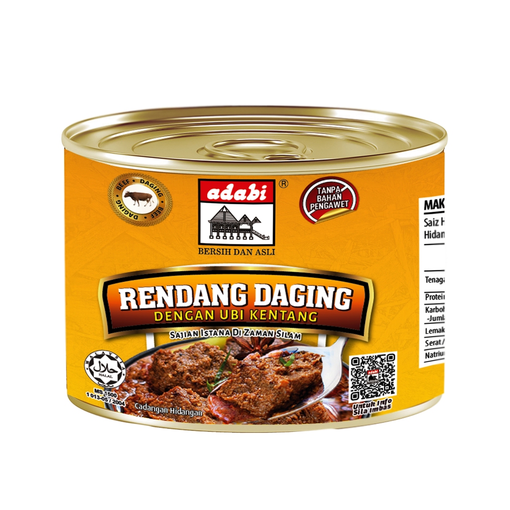 Adabi Rendang Daging 160g | Shopee Malaysia