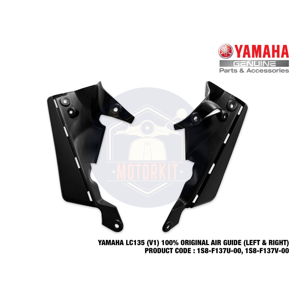 YAMAHA LC135 V1 135 LC 100% ORIGINAL AIR GUIDE INNER COVER 1S8-F137U-00 ...