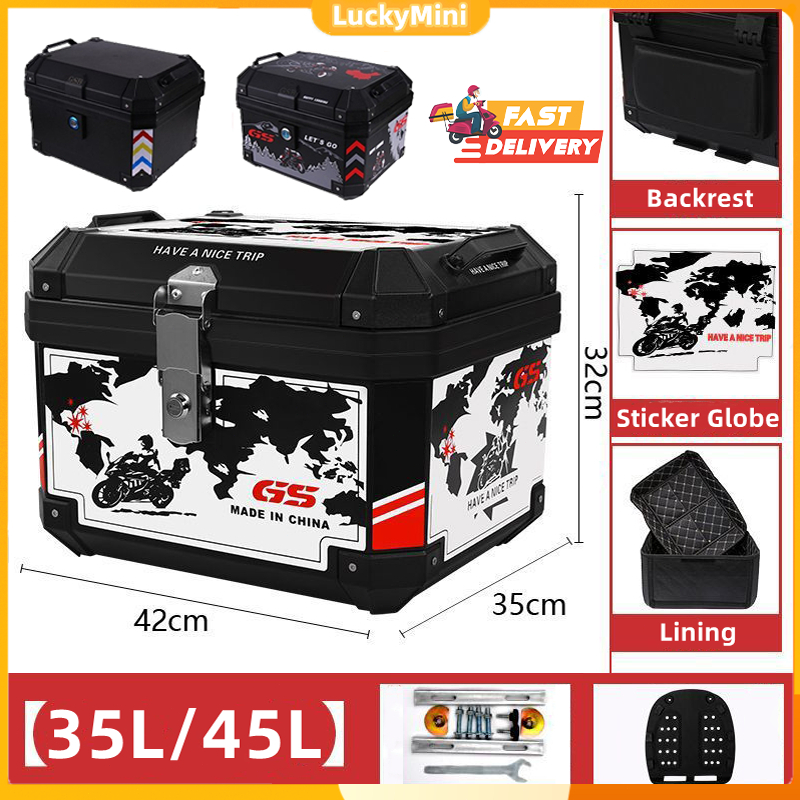 GSB Box Motorcycle Top Box Gsb Lc135 Y15 Givi Box Motorcycle Box Motor ...