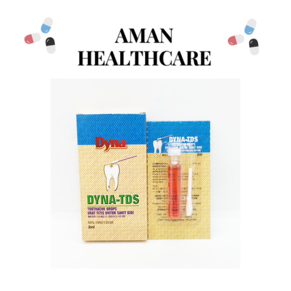 DYNA TDS TOOTHACHE DROPS 2ML | Shopee Malaysia DYNA TDS TOOTHACHE DROPS 2ML | Shopee Malaysia