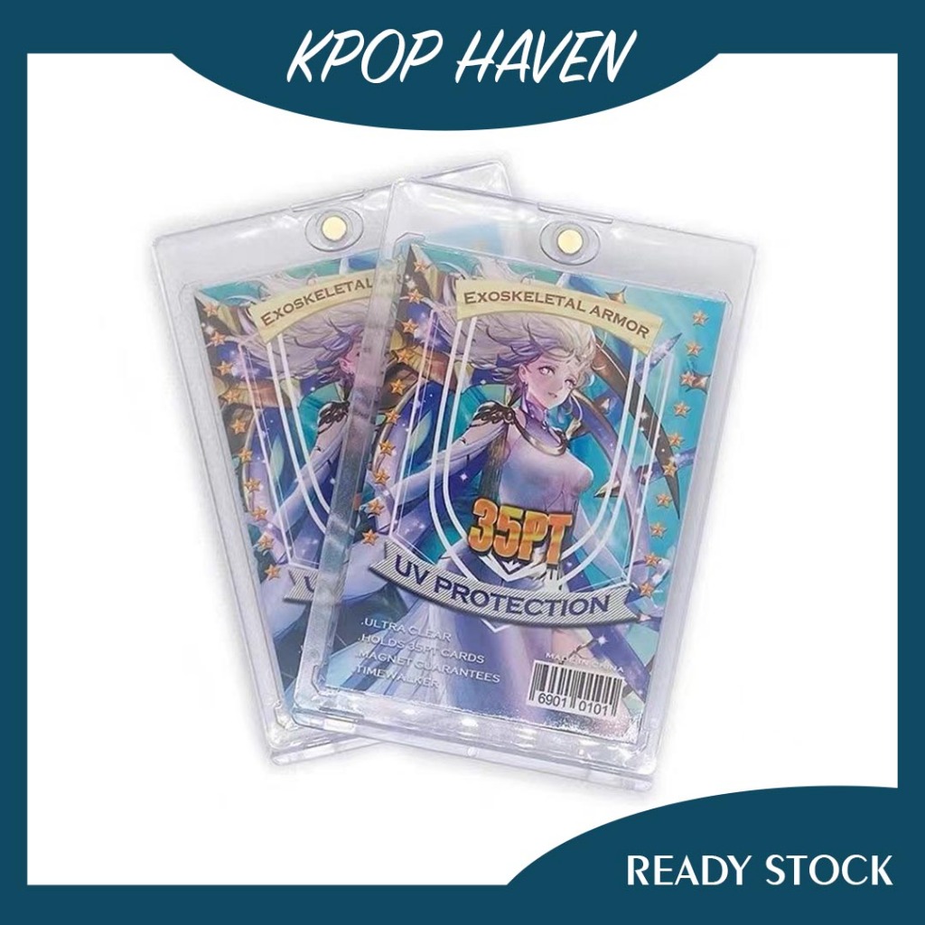 35PT UV Protection Magnetic Card Holder Card Case for Kpop Photocard, TCG Pokemon, Digimon, MTG ...