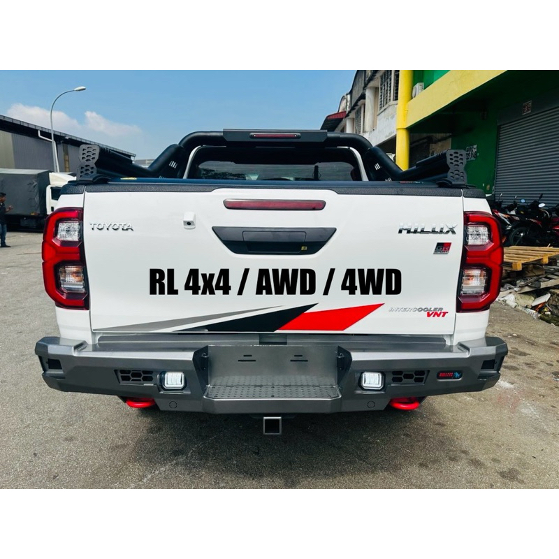 BULLTEC BO48S rear bumper bull bar hilux vigo revo rocco rogue triton ...