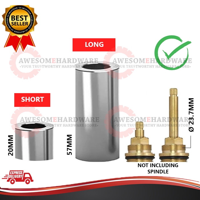 ARTONE STAINLESS STEEL SPINDLE COUPLING CYLINDER COVER FOR WATER TAP OR ...