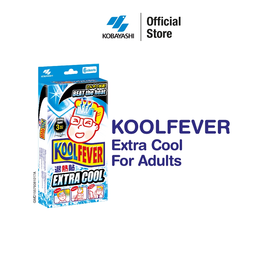 Koolfever Cooling Gel Sheet Extra Cool - Adult (6'S) | Shopee Malaysia
