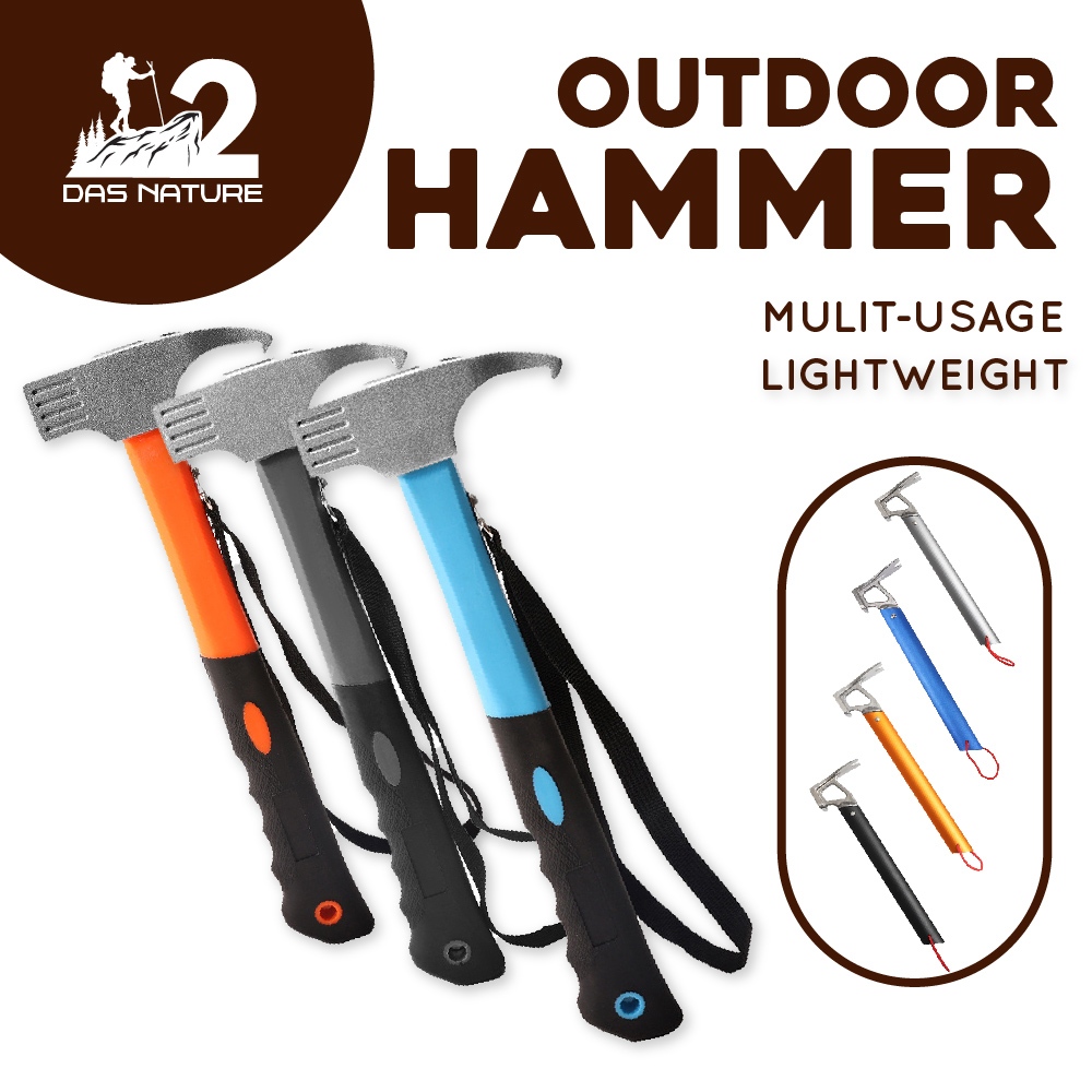 Hammer Multipurpose Camping Outdoor Outdoor Tent Peg 30cm 40cm Camp ...