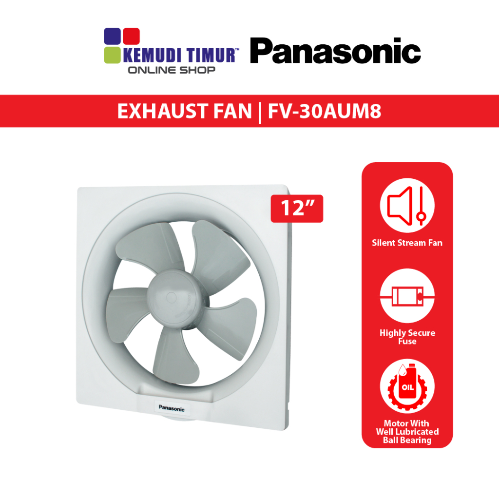 PANASONIC EXHAUST/VENTILATION FAN WALL MOUNT 12" (EXHAUST FAN) | FV ...