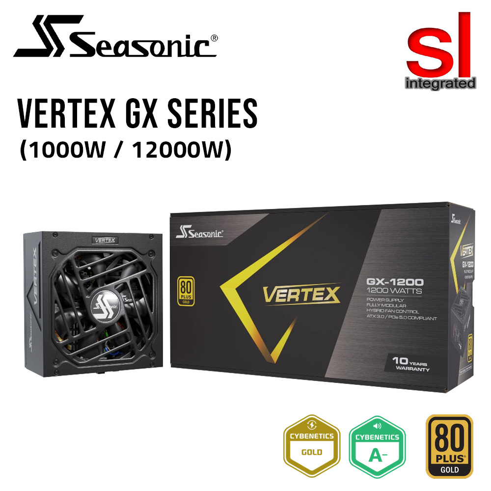 Seasonic VERTEX GX Series 80+ Gold ATX3.0 PCIe 5 Full Modular Power ...