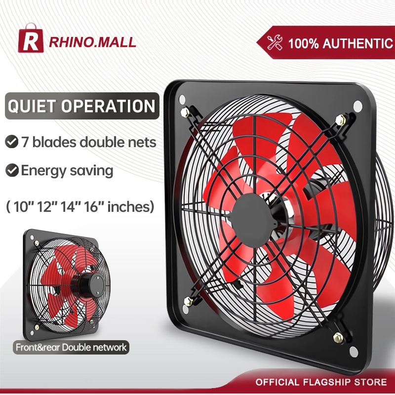 Wall Type Industrial Fan 10/12/14/16 inch Exhaust Fan kitchen& Living ...