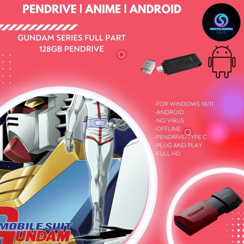 [Anime] [Pendrive/Digital] Gundam Anime Series 128gb Pendrive / Digital ...
