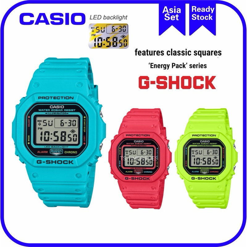 G SHOCK ‘Energy Pack’ series features classic squares DW-5600EP-2 / DW-5600EP-4 / DW-5600EP-9 ...