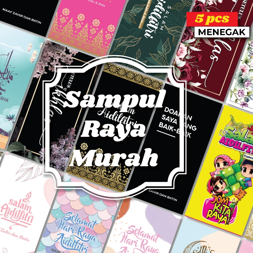 [ NO.1 ] Sampul Duit Raya 2024 | 1 PACK (5 KEPING) | 22 Design ...