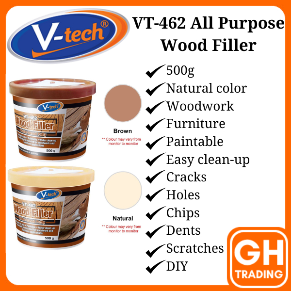 V-tech Wood Putty Filler Repair Kit Wood Filler Wood Repair Simen Kayu ...