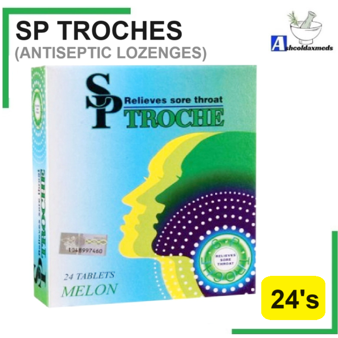 SP Troche Lozenges Sore Throat Relieves 24's| Ubat Kemam Sakit Gatal ...