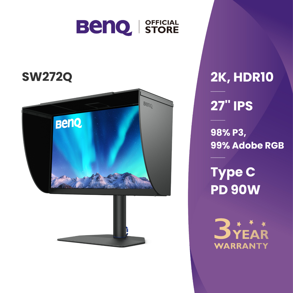 BenQ USB Type-C Photographer Monitor (27"/90W) SW272Q | Shopee Malaysia