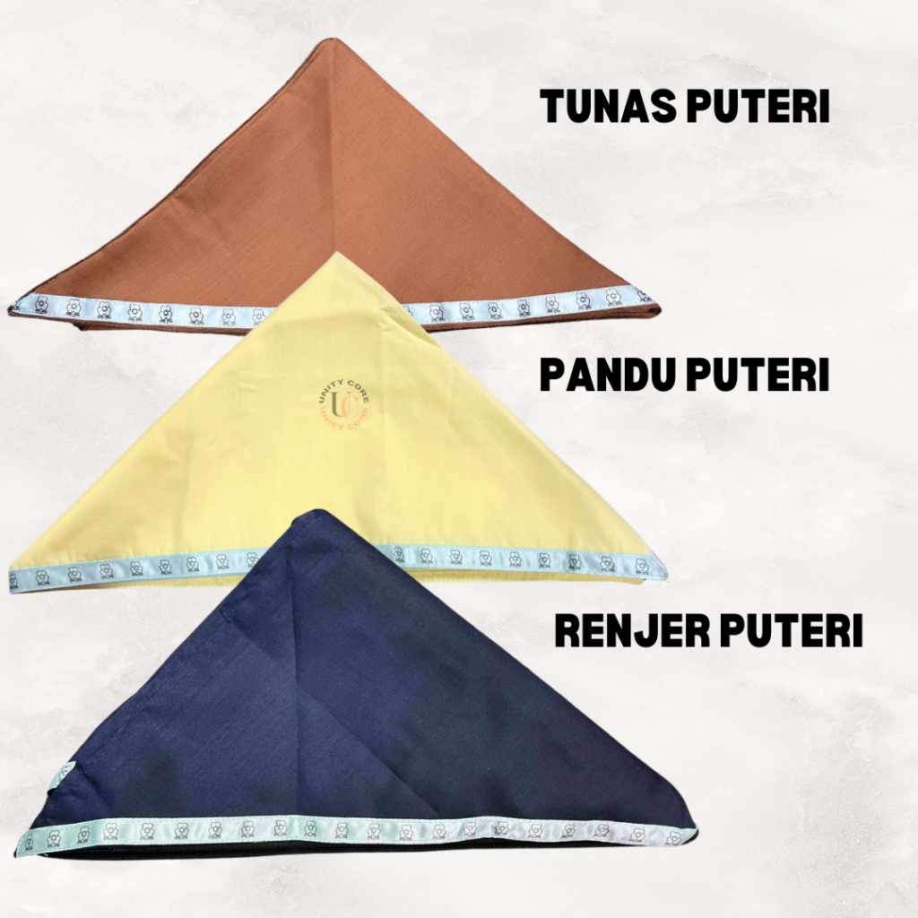 [UNITYCORE] SKAF TUNAS/PANDU/RENJER PUTERI BARU COTTON RIBEN SATIN ...