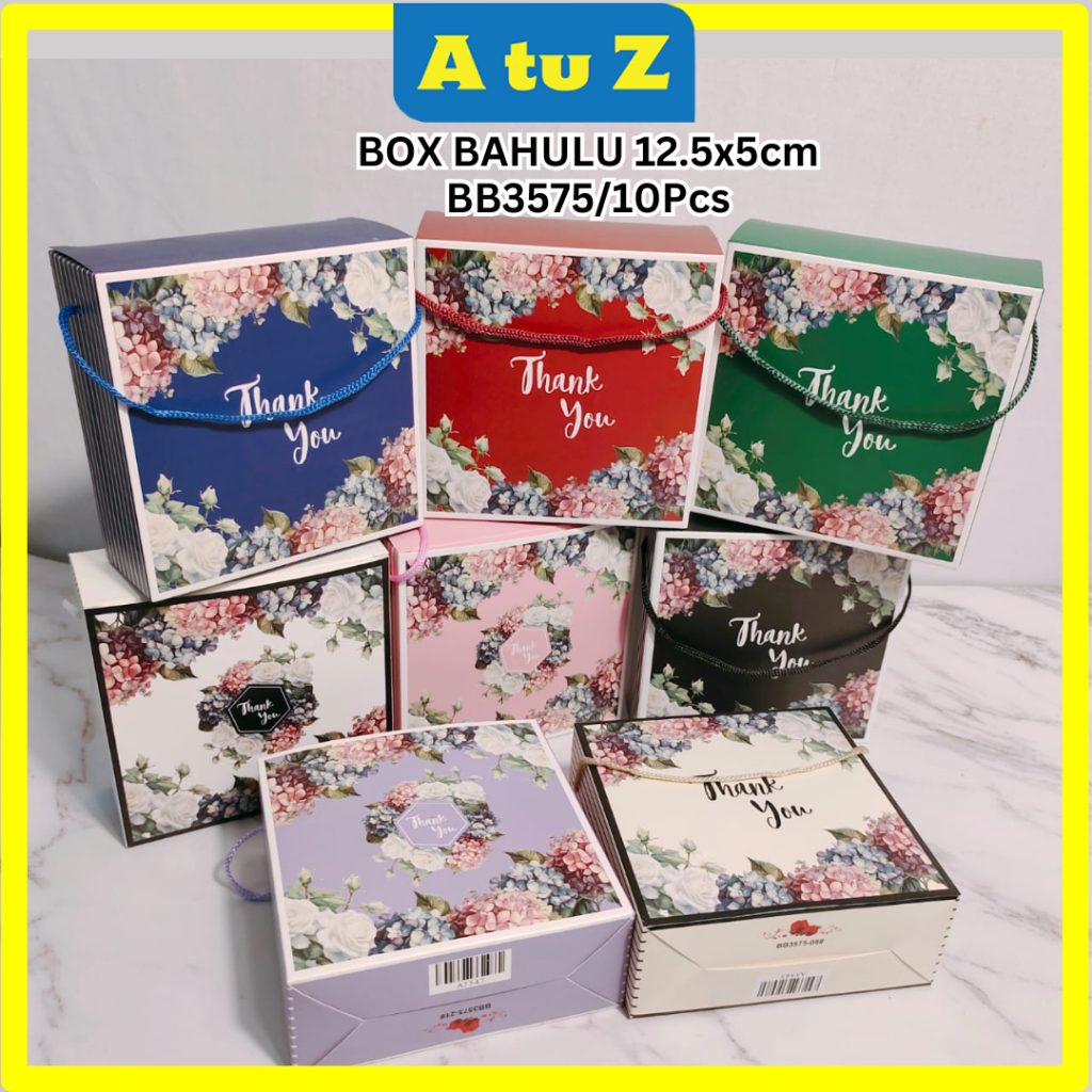 AtuZ 10pcs Kotak Bahulu 12.5*H5cm Kotak Kuih Cake Box WEDDING DOOR GIFT ...