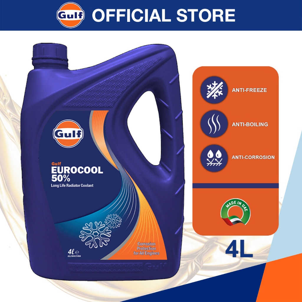 GULF Eurocool 50% Long life Radiator Coolant (1L/4L) | Shopee Malaysia