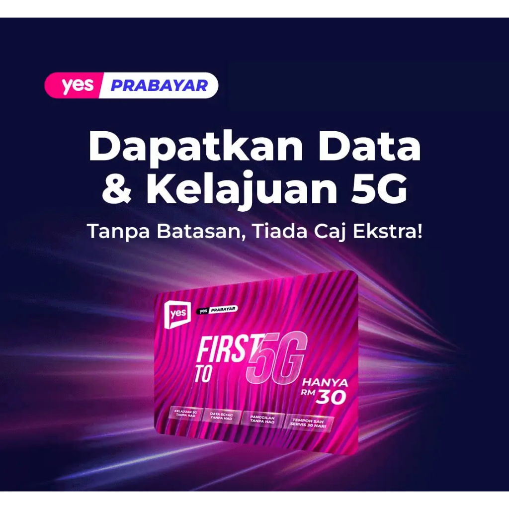 PREPAID RM30 YES SIM (INCLUDE UNLIMITED DATA & CALL ALL NETWORK) NOMBOR ...