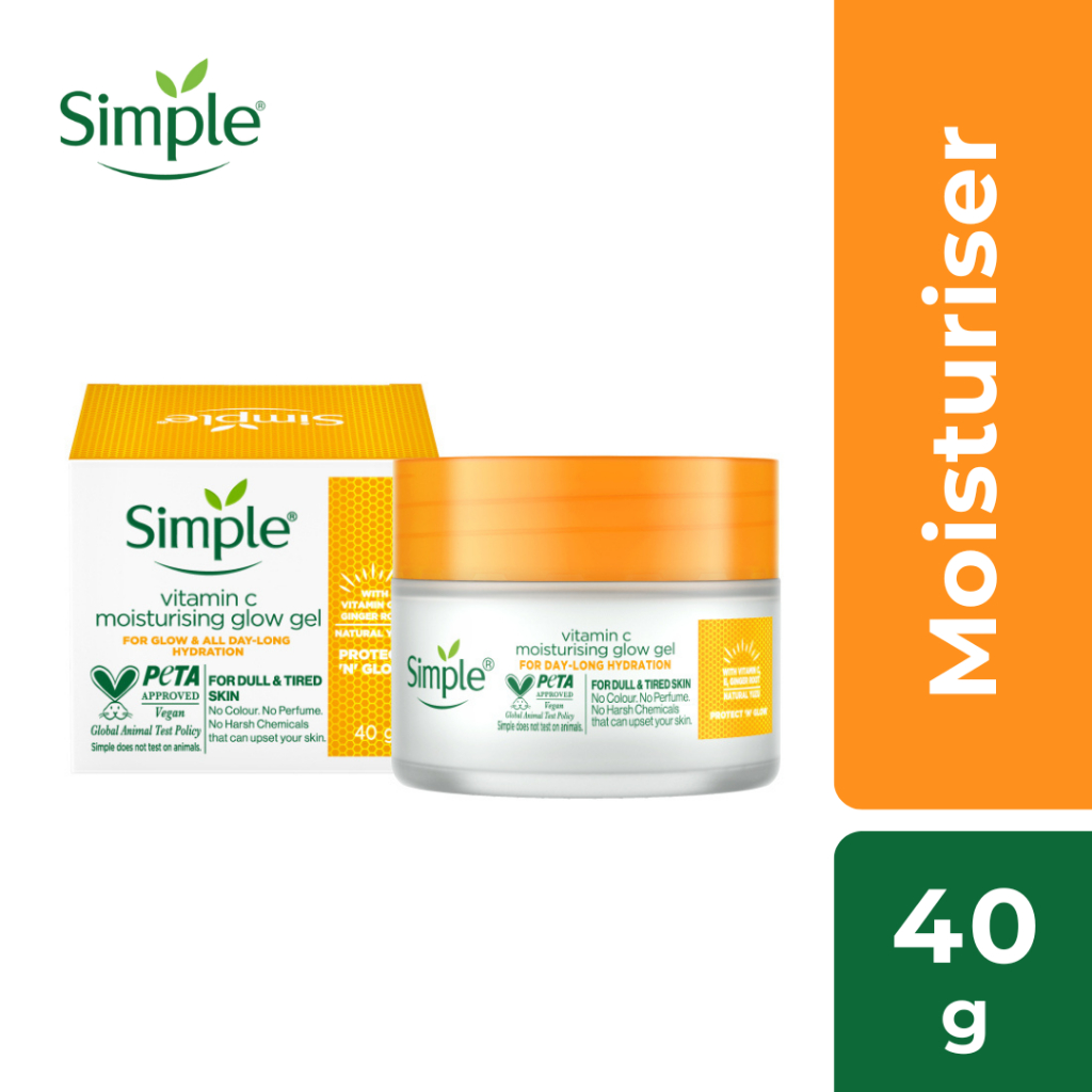 Simple Protect 'N' Glow Vitamin C Moisturising Glow Gel 40g | Shopee ...