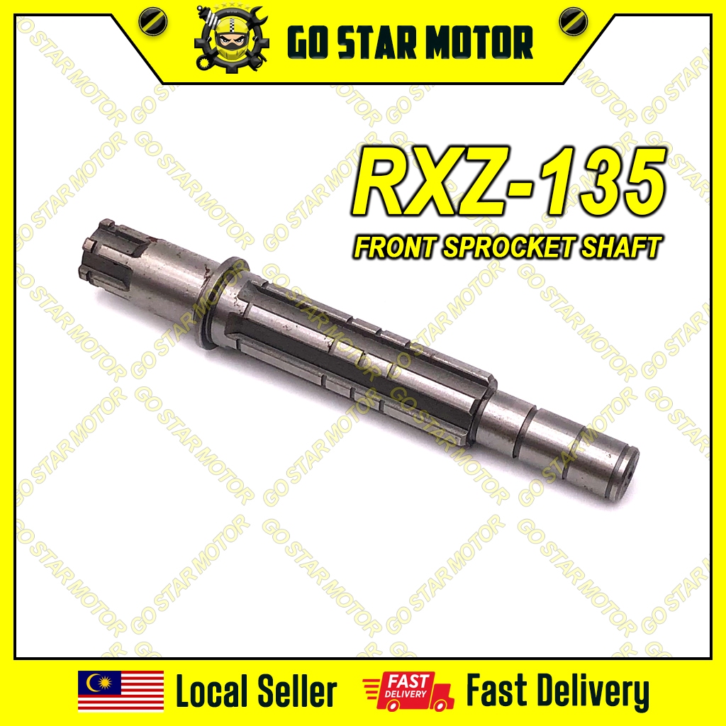 YAMAHA RXZ RXZ135 Front Sprocket Shaft Engine Counter Shaft Sap Gear ...